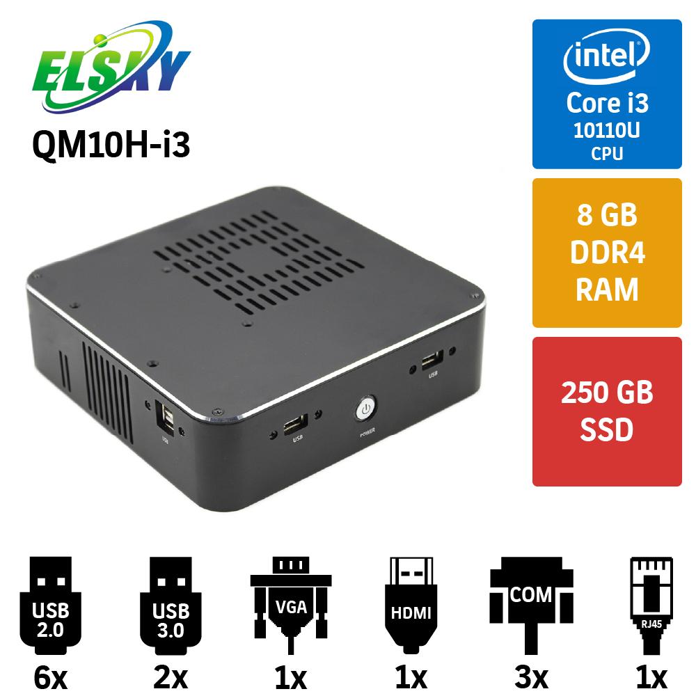 Elsky QM10H-I3 Intel Core i3 10110U 8GB 250GB SSD Mini Pc - 359 $ + KDV